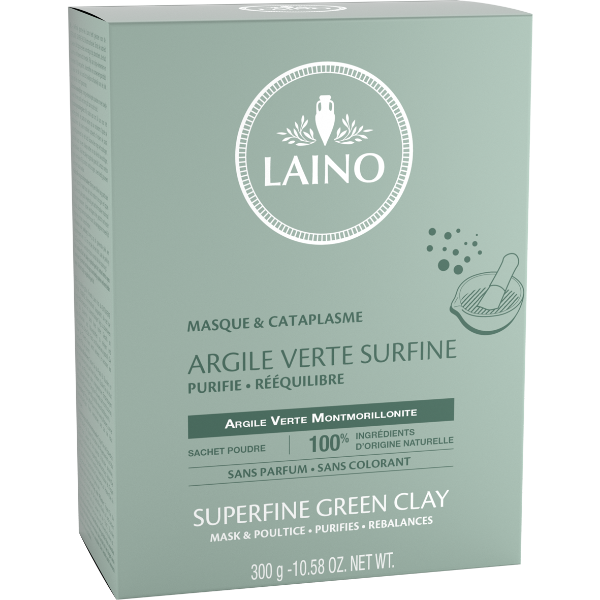Superfine-fine green clay Laino