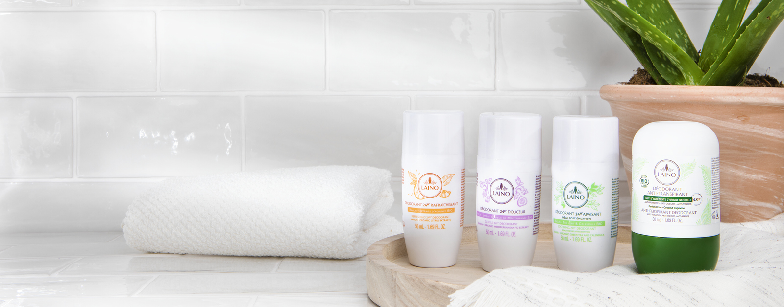 Laino, soins naturels pour l'hygiène et l'hydratation du corps